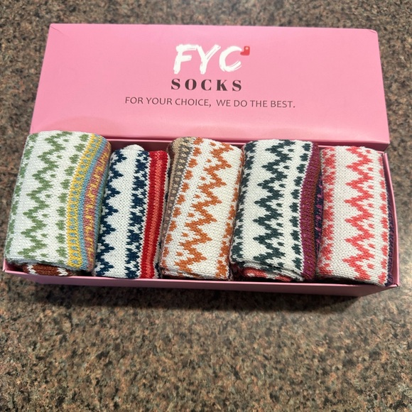 FYC | Accessories | Brand New Fyc Box Of Crew Socks 5 Pairs Multicolor ...